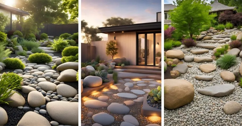 15+ Beautiful River Rock Landscaping Ideas - Homezillo
