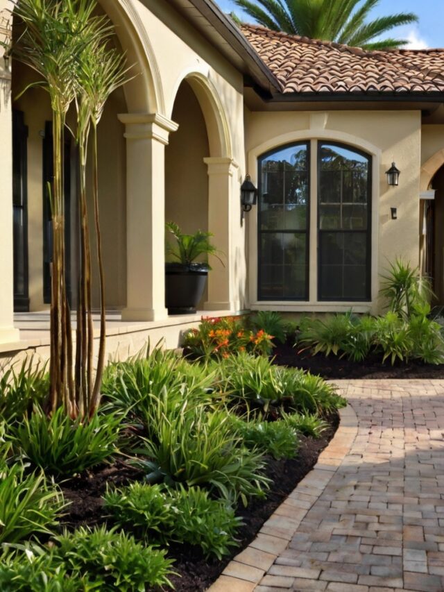 15+ Affordable Front Yard Landscaping Ideas Florida - Homezillo