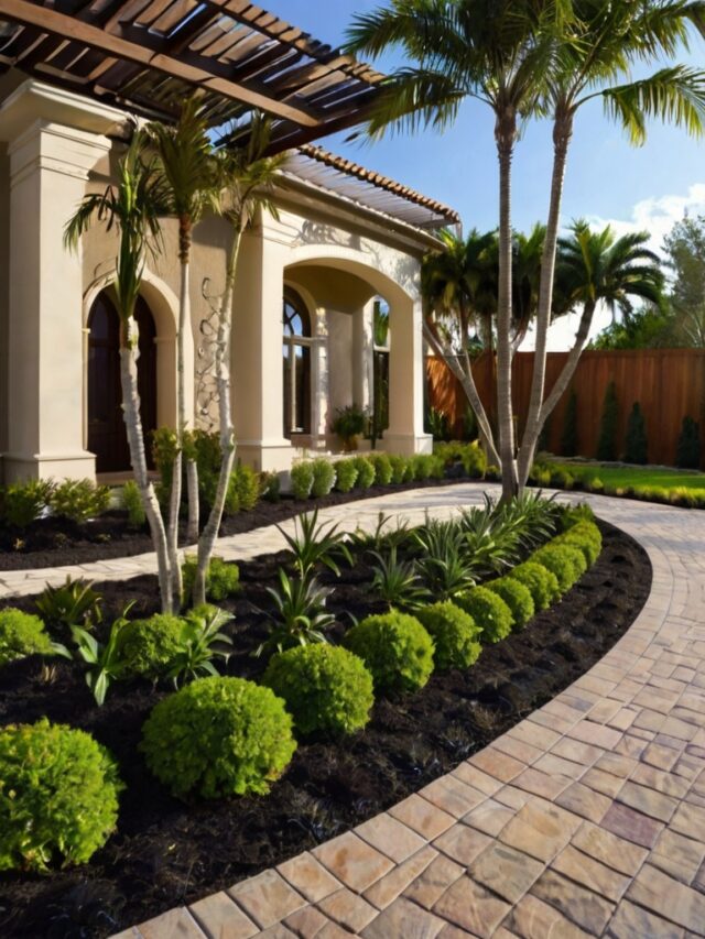 15+ Affordable Front Yard Landscaping Ideas Florida - Homezillo