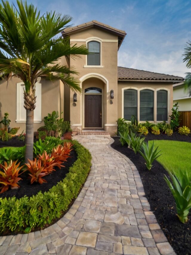 15+ Affordable Front Yard Landscaping Ideas Florida - Homezillo