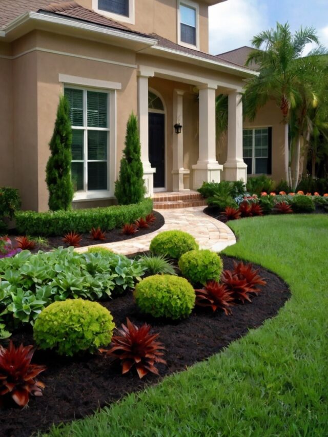 15+ Affordable Front Yard Landscaping Ideas Florida - Homezillo