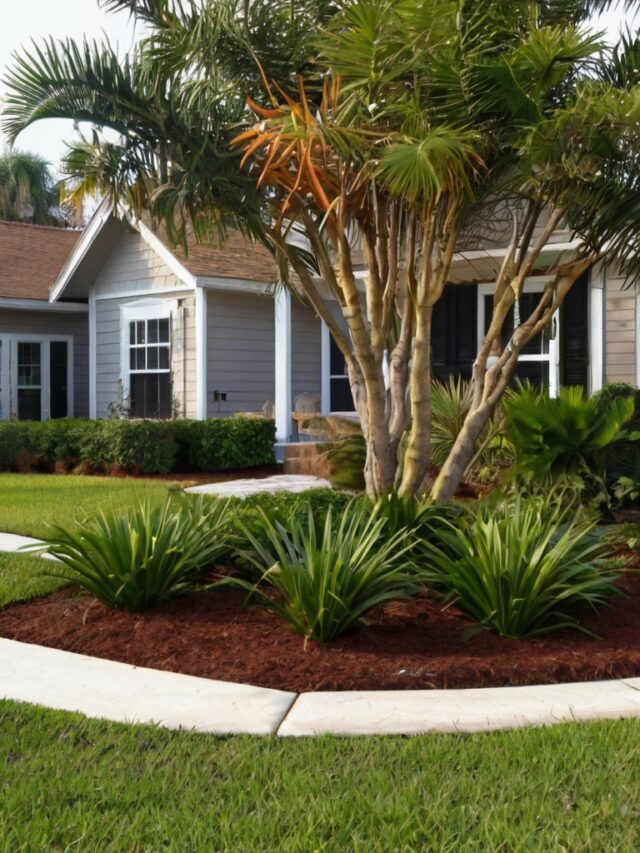 15+ Affordable Front Yard Landscaping Ideas Florida - Homezillo