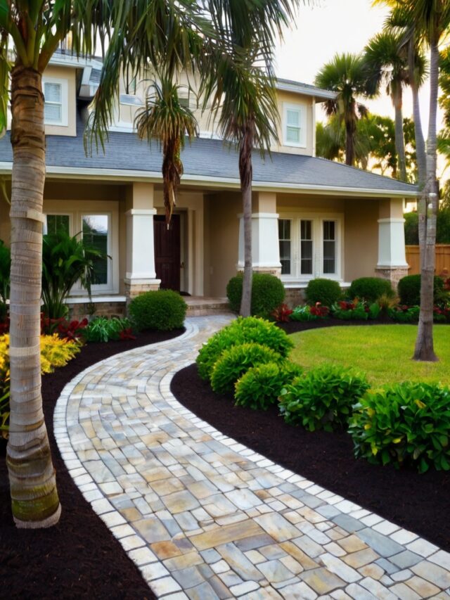 15+ Affordable Front Yard Landscaping Ideas Florida - Homezillo