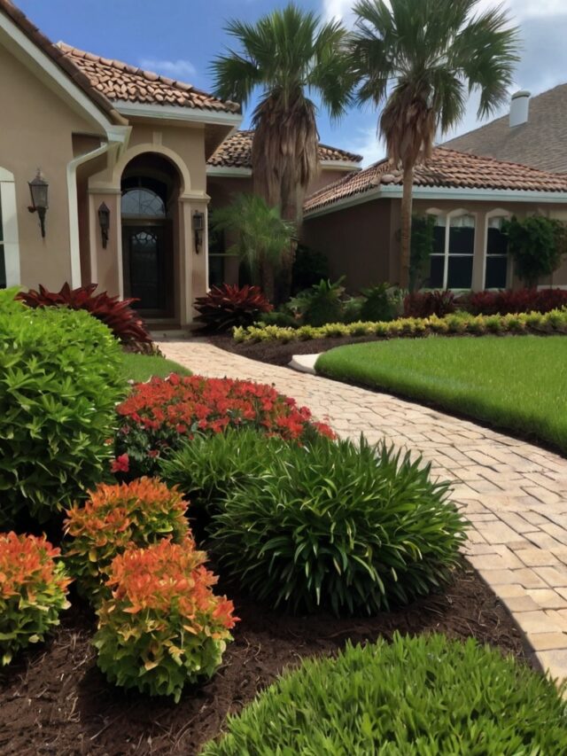 15+ Affordable Front Yard Landscaping Ideas Florida - Homezillo