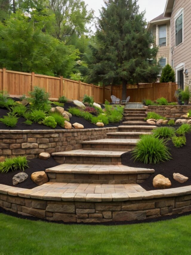 16 Stunning Sloped Backyard Landscaping Ideas - Homezillo