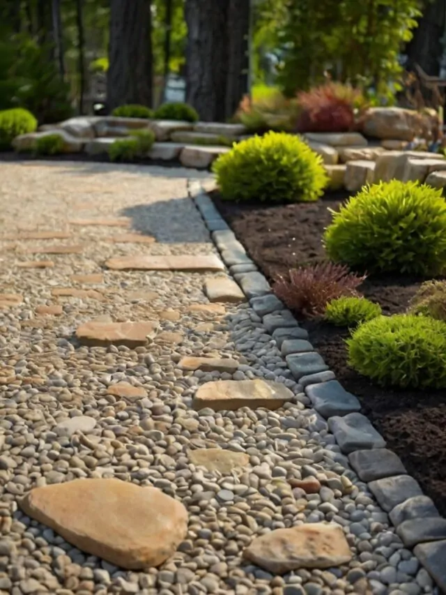 16 Stunning Stone Landscaping Ideas for Front Yard - Homezillo