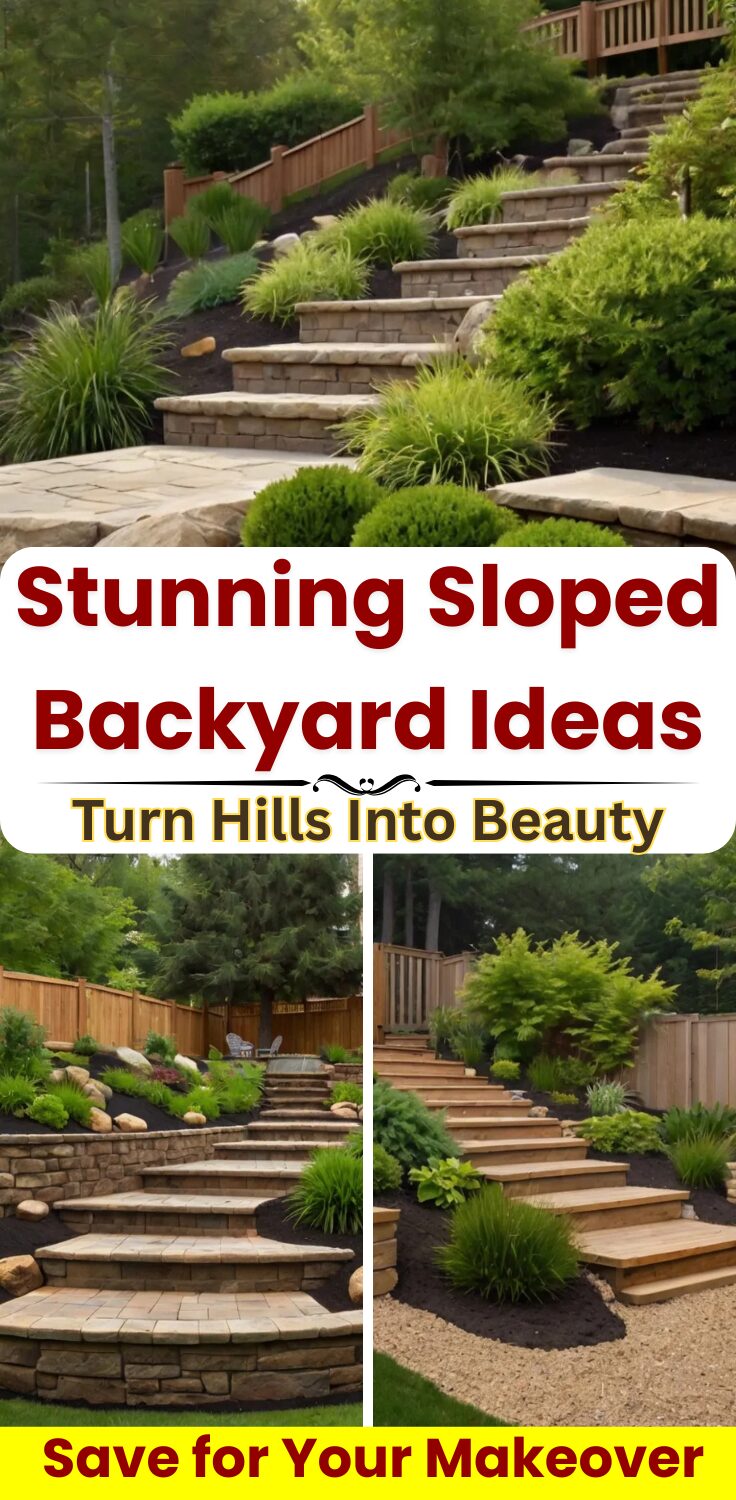 16 Stunning Sloped Backyard Landscaping Ideas - Homezillo
