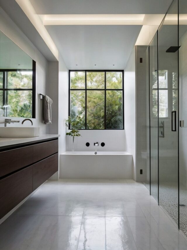 15+ Contemporary White Bathroom Ideas Elevate Your Space - Homezillo