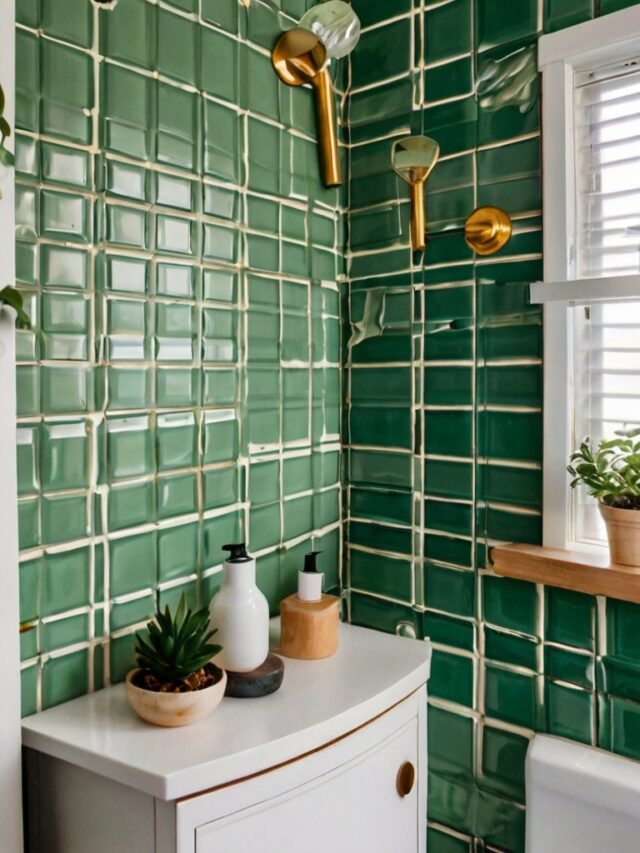 16+ Green and White Bathroom Ideas to Refresh Your Space Instantly ...