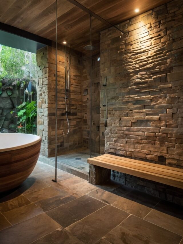 16 Rustic Walk In Shower Ideas You’ll Want to Steal - Homezillo